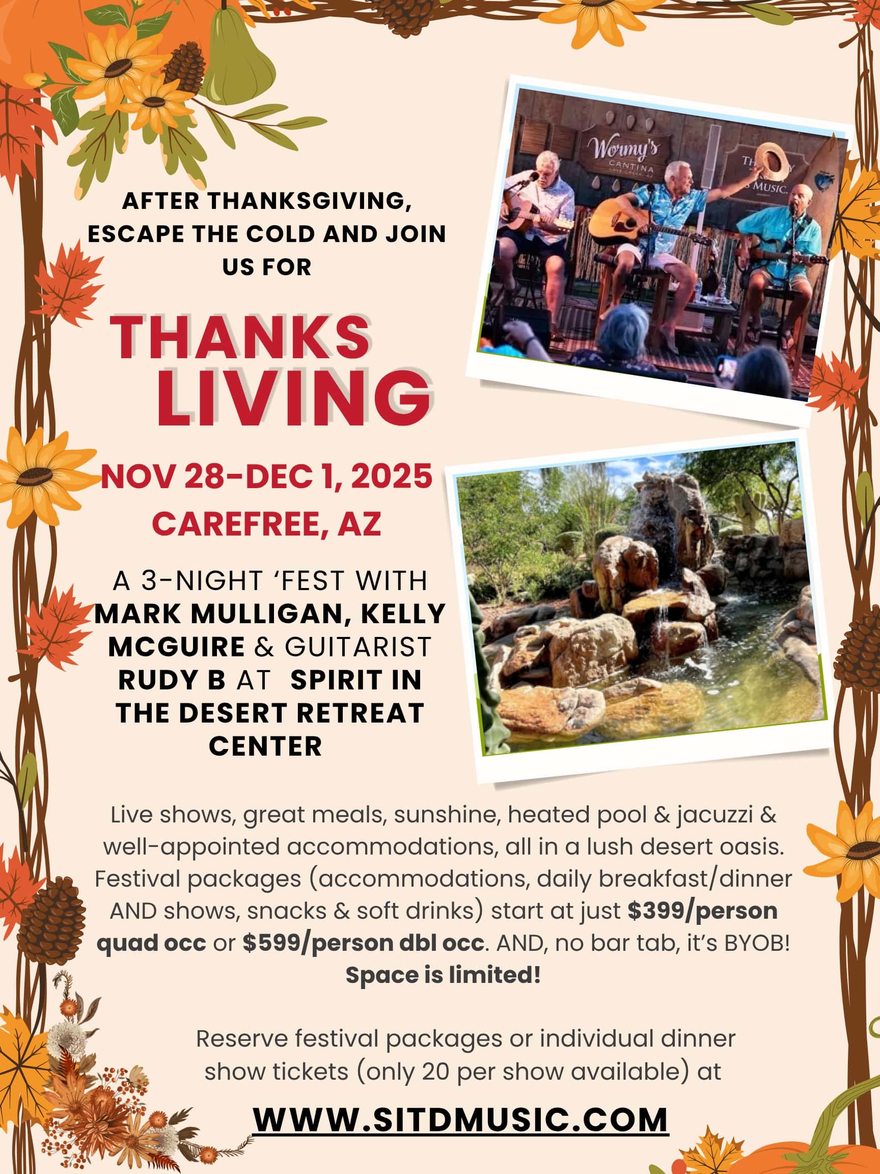 'Thanksliving' Music Fest • Spirit In the Desert